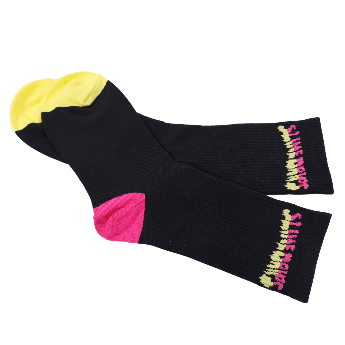 Slime Drips Yellow & Pink Socks – Slimeatory