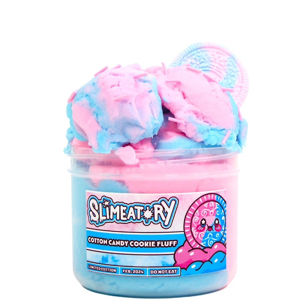 Cotton Candy Cookie Fluff 8oz DIY Clay Kit – Slimeatory