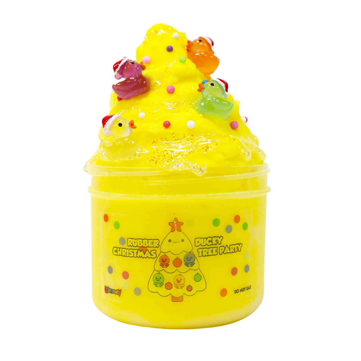 Rubber Ducky Christmas Tree Party 8oz Cloud Fluff – Slimeatory