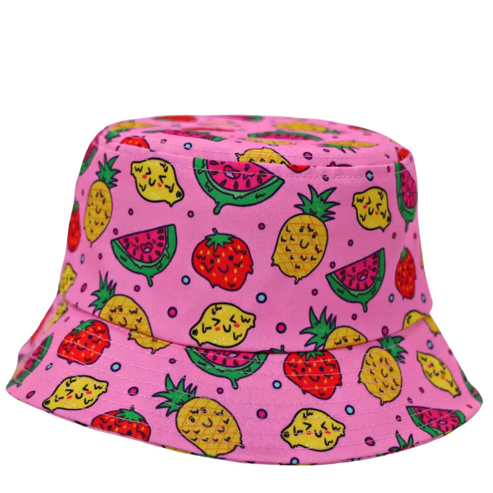 slimeatory pink fruits bucket hat – Slimeatory